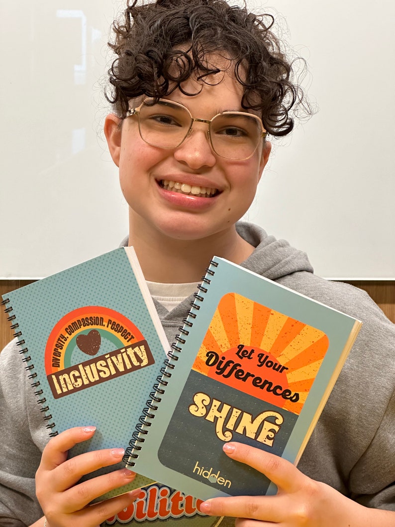 Dotted Teen Journal, Let Your Differences Shine, Motivational Notebook ...