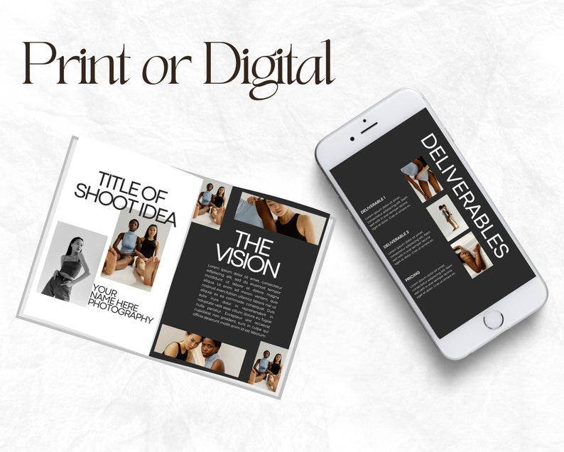 Pitch Deck Template for Photographers | Modern + Clean Pitch Deck ...