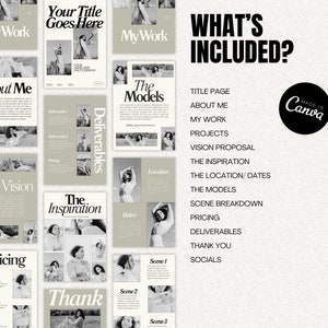 Photographer Pitch Deck Template | Modern Proposal (editable) - Etsy
