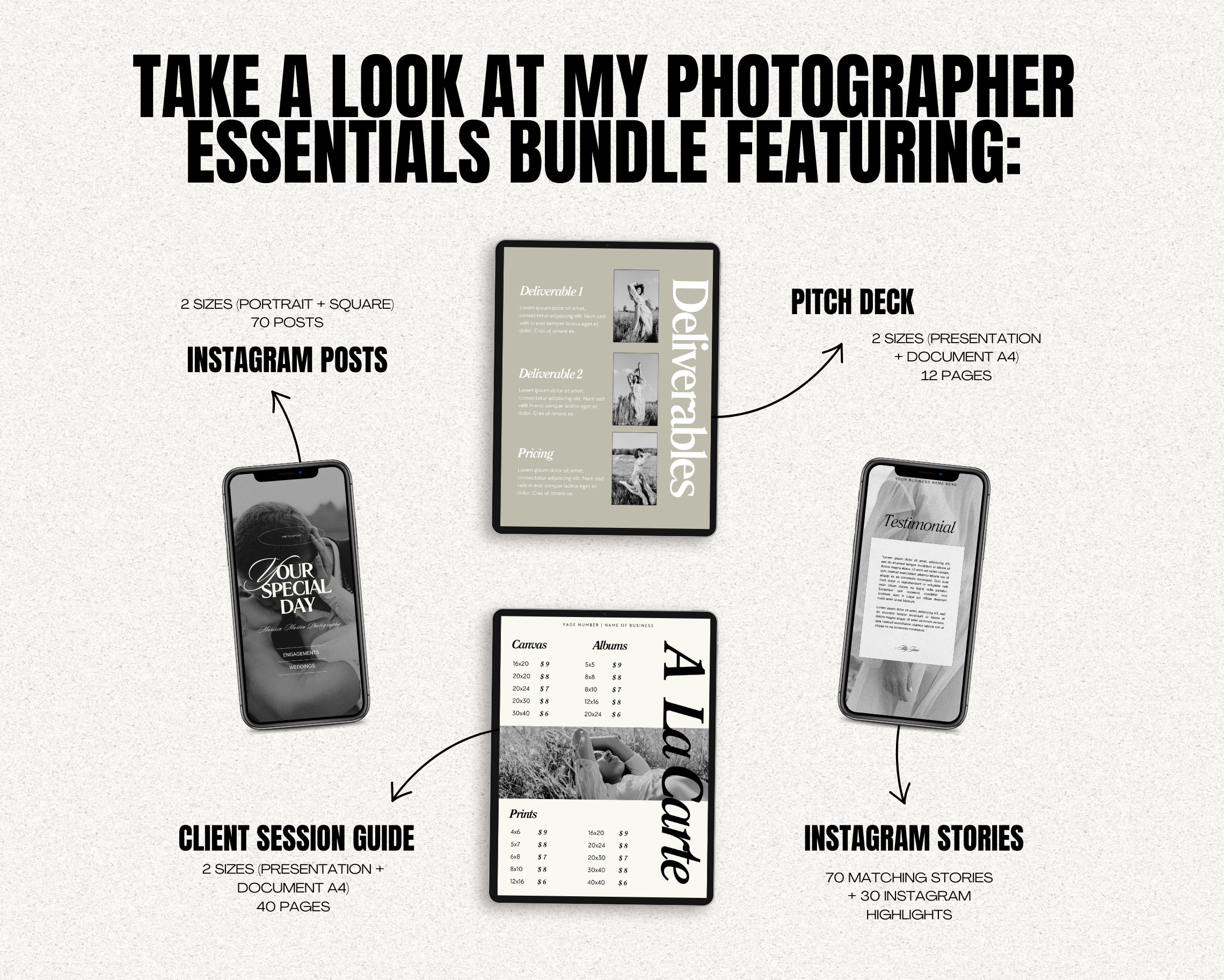 Pitch Deck Template for Photographers | Modern + Warm Pitch Deck ...