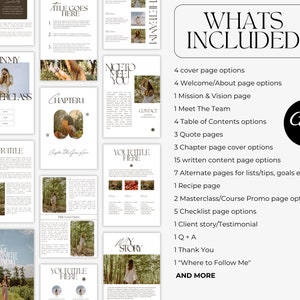 Wellness Ebook Template | 56-page Lead Magnet, Coach Workbook (canva ...