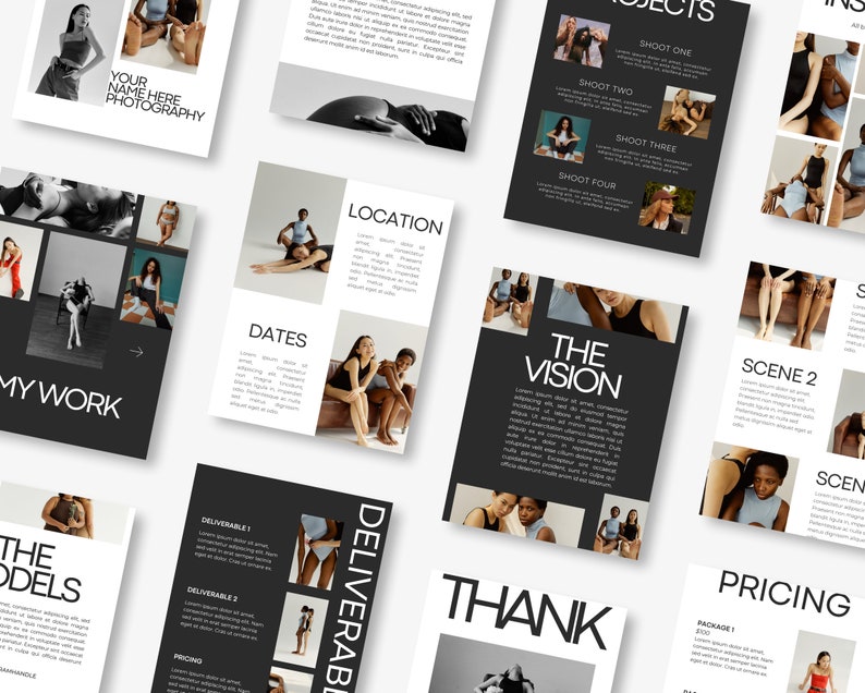 Pitch Deck Template for Photographers | Modern + Clean Pitch Deck ...