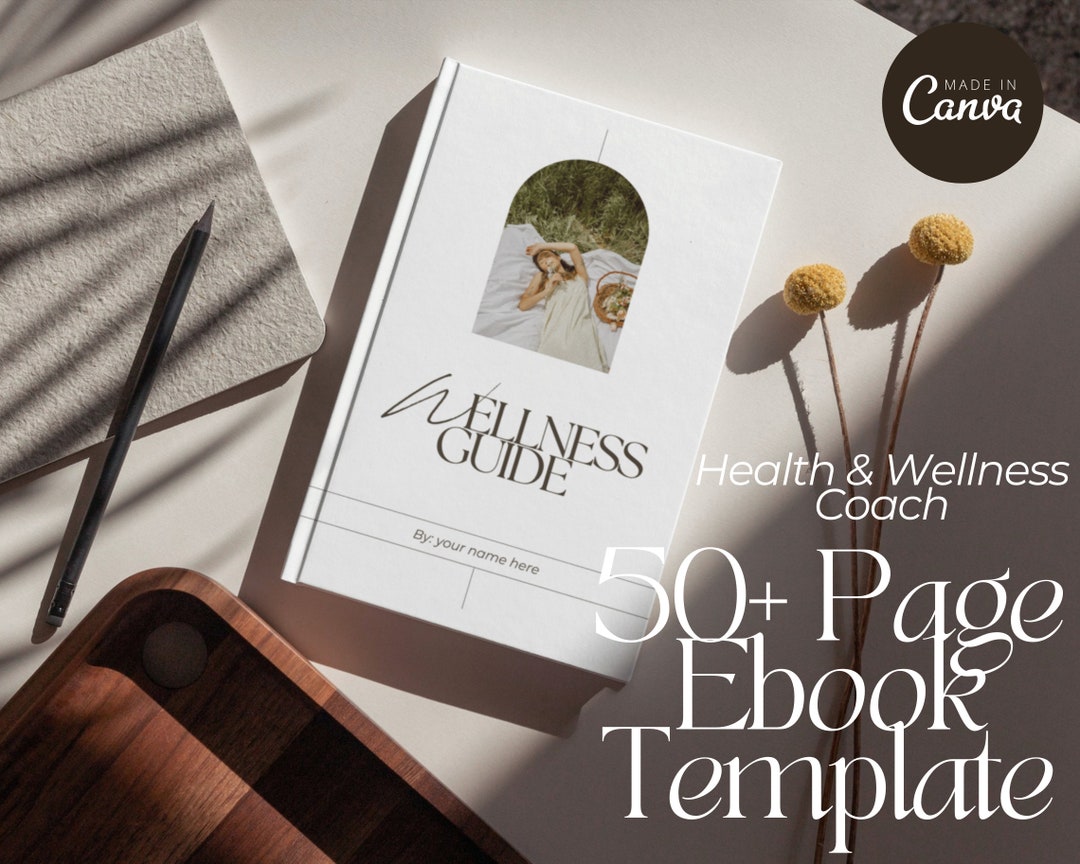 Wellness Ebook Template | 56-page Lead Magnet, Coach Workbook (canva ...