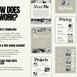 Photographer Pitch Deck Template | Modern Proposal (editable) - Etsy