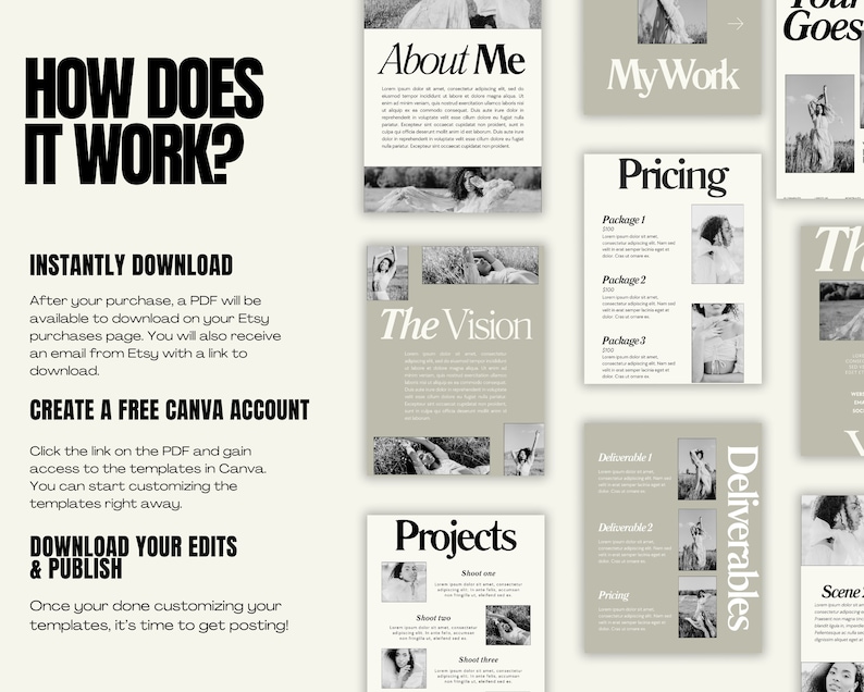 Pitch Deck Template for Photographers | Modern + Warm Pitch Deck ...