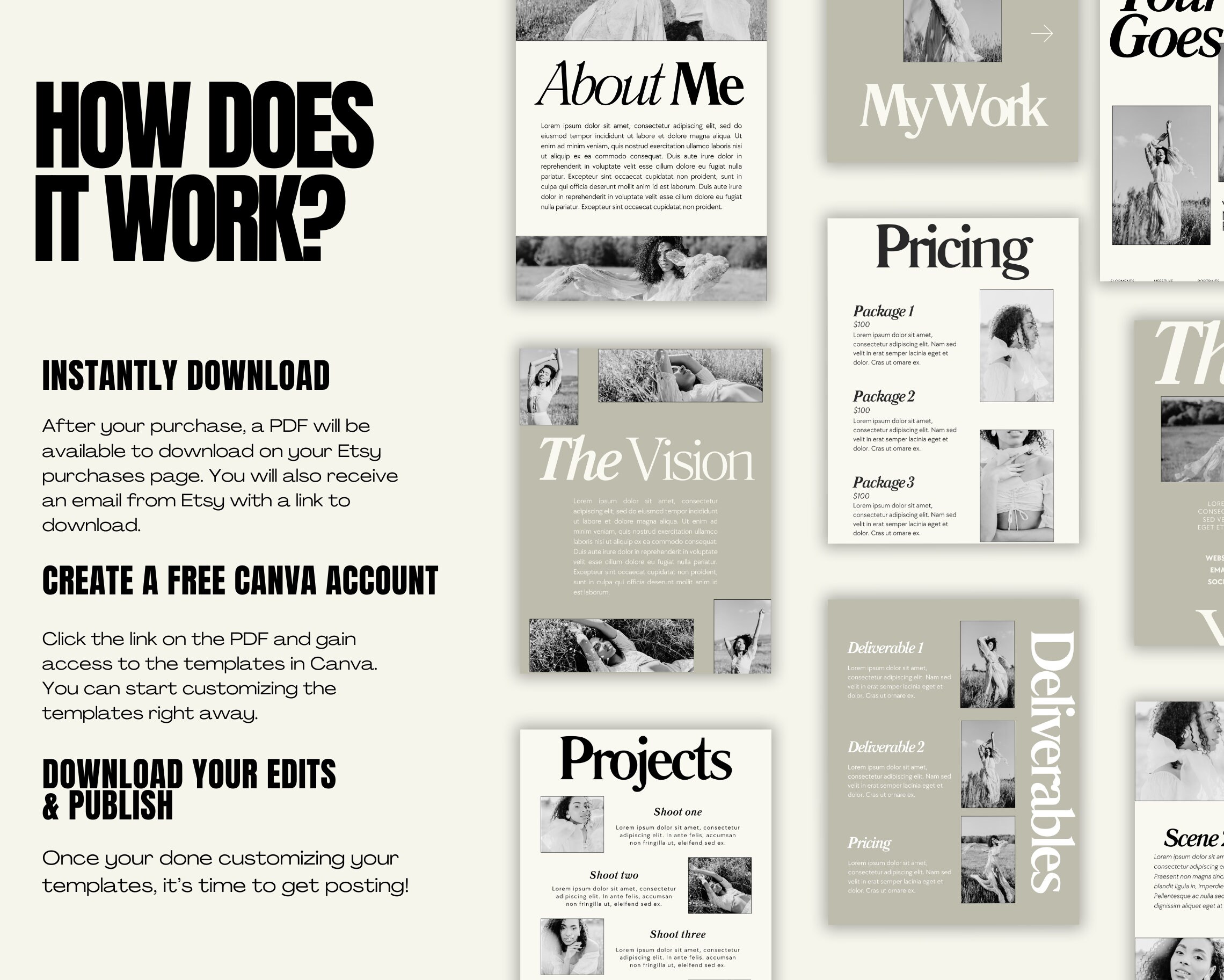 Pitch Deck Template for Photographers | Modern + Warm Pitch Deck ...