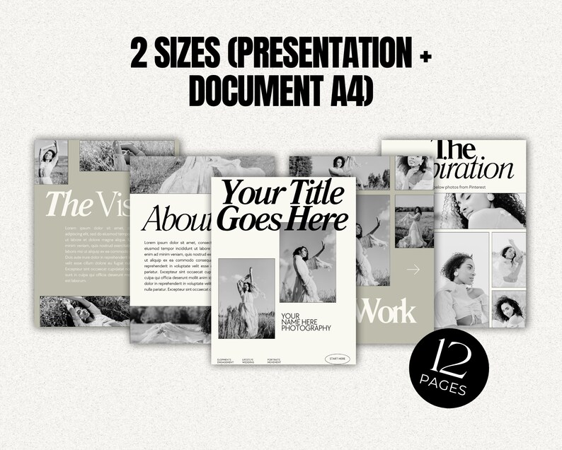 Pitch Deck Template for Photographers | Modern + Warm Pitch Deck ...