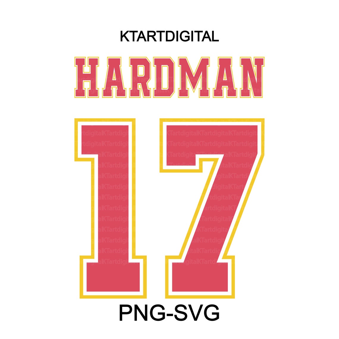 Hardman 17 Svg, AFC Championship Red Kingdom Svg - Etsy
