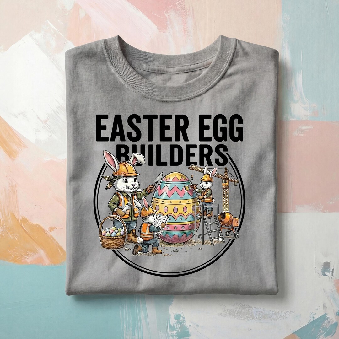 Easter Egg Builders PNG Construction Bunny (digital Download) - Etsy