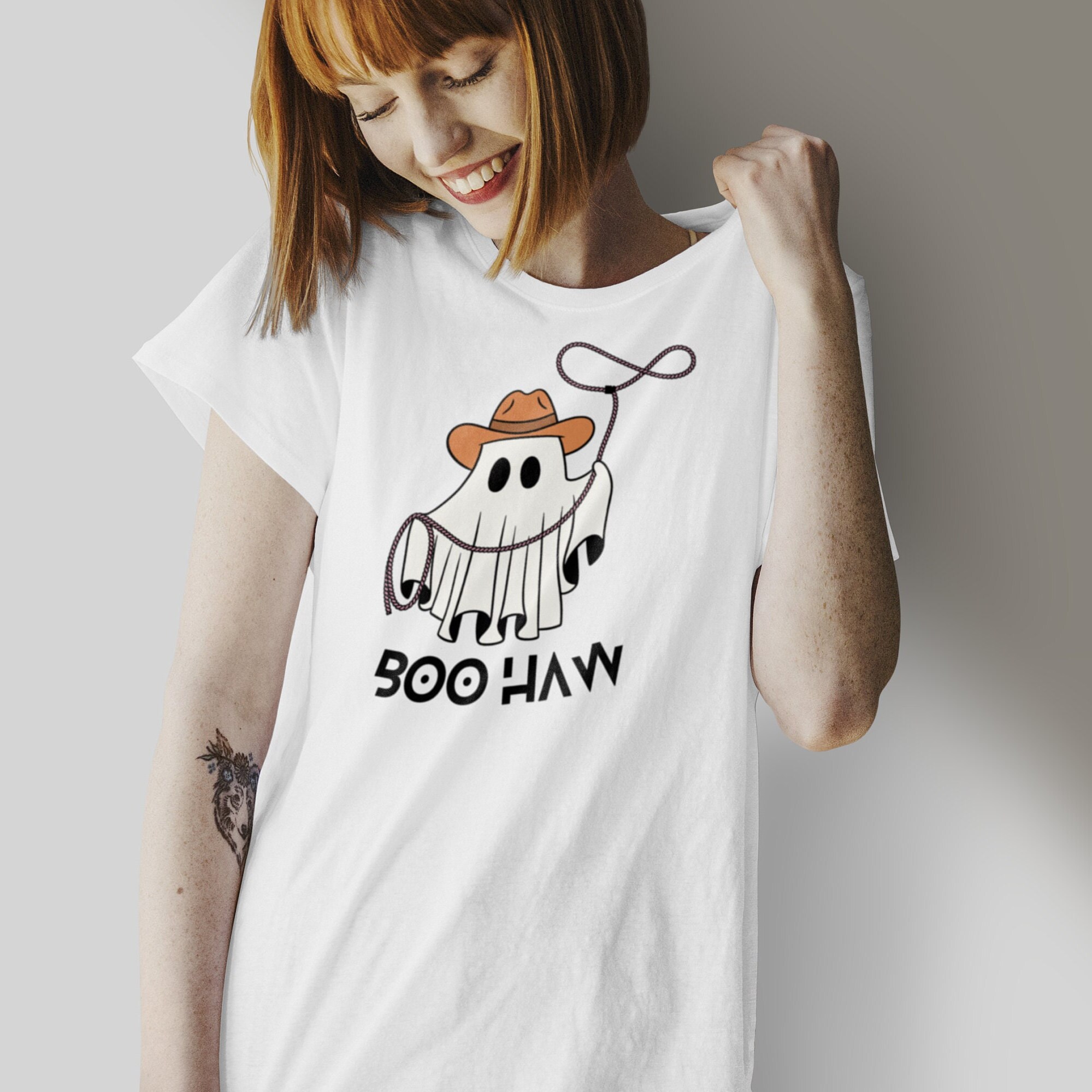 Boo Haw Svg, Cowboy Ghost Png, Halloween Sublimation Designs, Designs ...