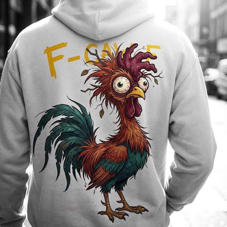 Funny Screaming Chicken PNG, F-caw-f Meme Graphic (digital Download) - Etsy