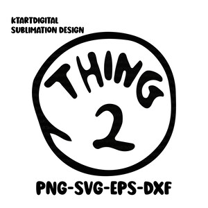 Thing 1 and Thing 2 Layered Svg Png - Etsy