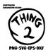 Thing 1 and Thing 2 Layered Svg Png - Etsy Canada