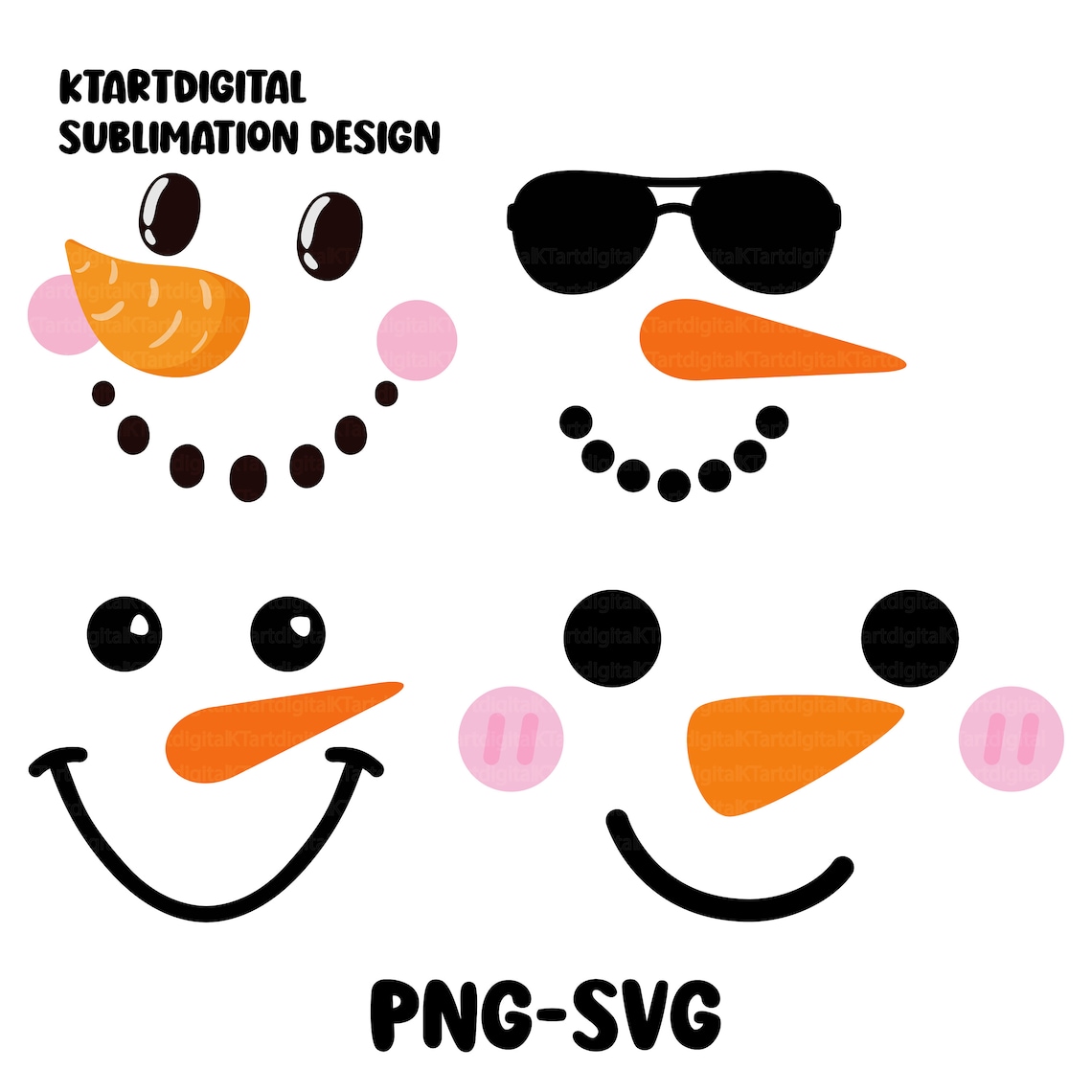 Snowman Faces Svg Snowman Clipart Christmas Svg Snowman Cut File ...