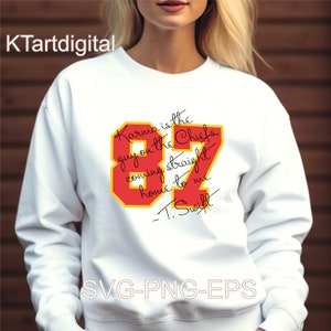 Karma Chiefs Jersey 87 Svg , Jersey 87 Karma Chiefs, Swiftie Fan Art ...