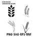 Wheat Svg, Grain Svg, Wheat Silhouette, Grain Dxf, Cricut, Wheat Vector ...