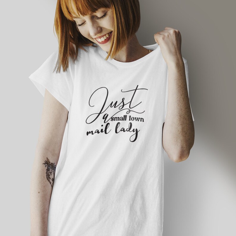Small Town Mail Lady SVG PNG: Postal Worker Shirt Design (digital ...