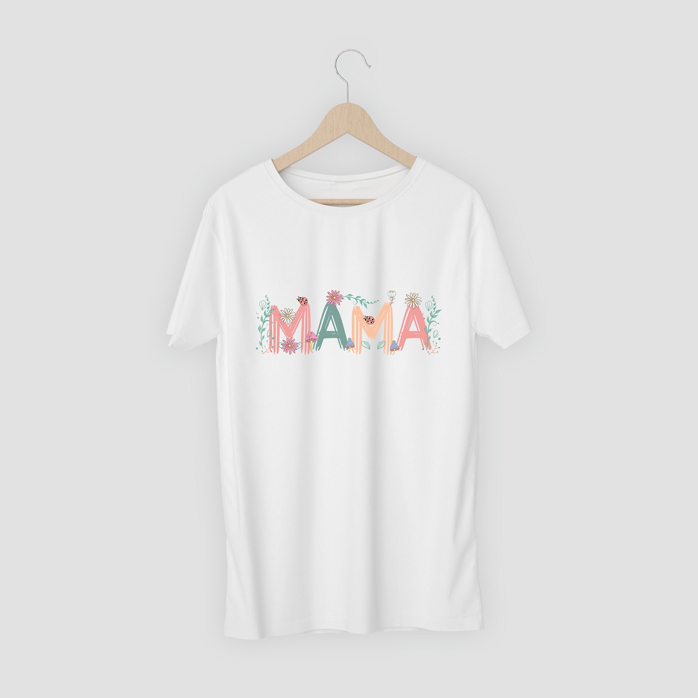 Mama Designs for Shirts Sublimation Png Floral Retro Dtf - Etsy