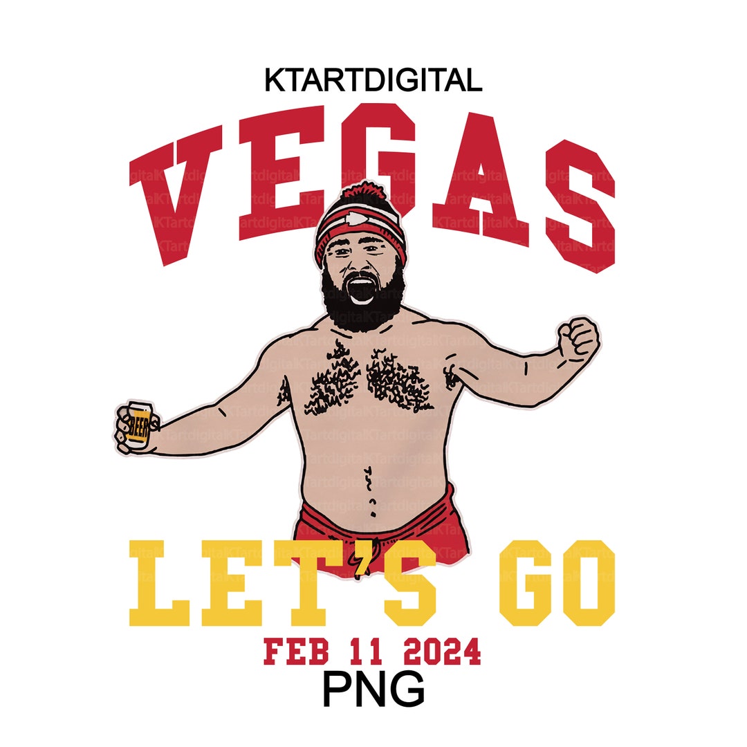 Jason Kelce Vegas Png, AFC Championship Png - Etsy