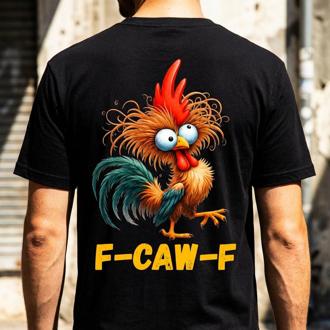 Funny Screaming Chicken PNG, Viral Rooster Meme Shirt Design (digital ...