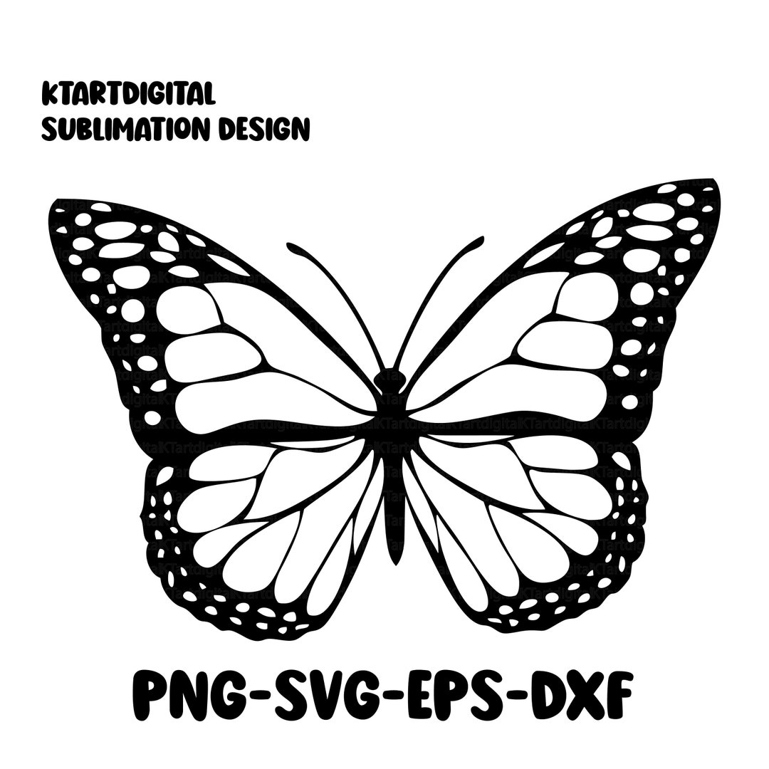 Butterfly Clipart Bundle Svg, Dxf, Png, Eps Perfect for Sublimation ...