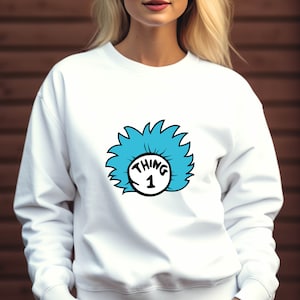 Thing 1 and Thing 2 Layered Svg Png, Dr Seuss Svg - Etsy