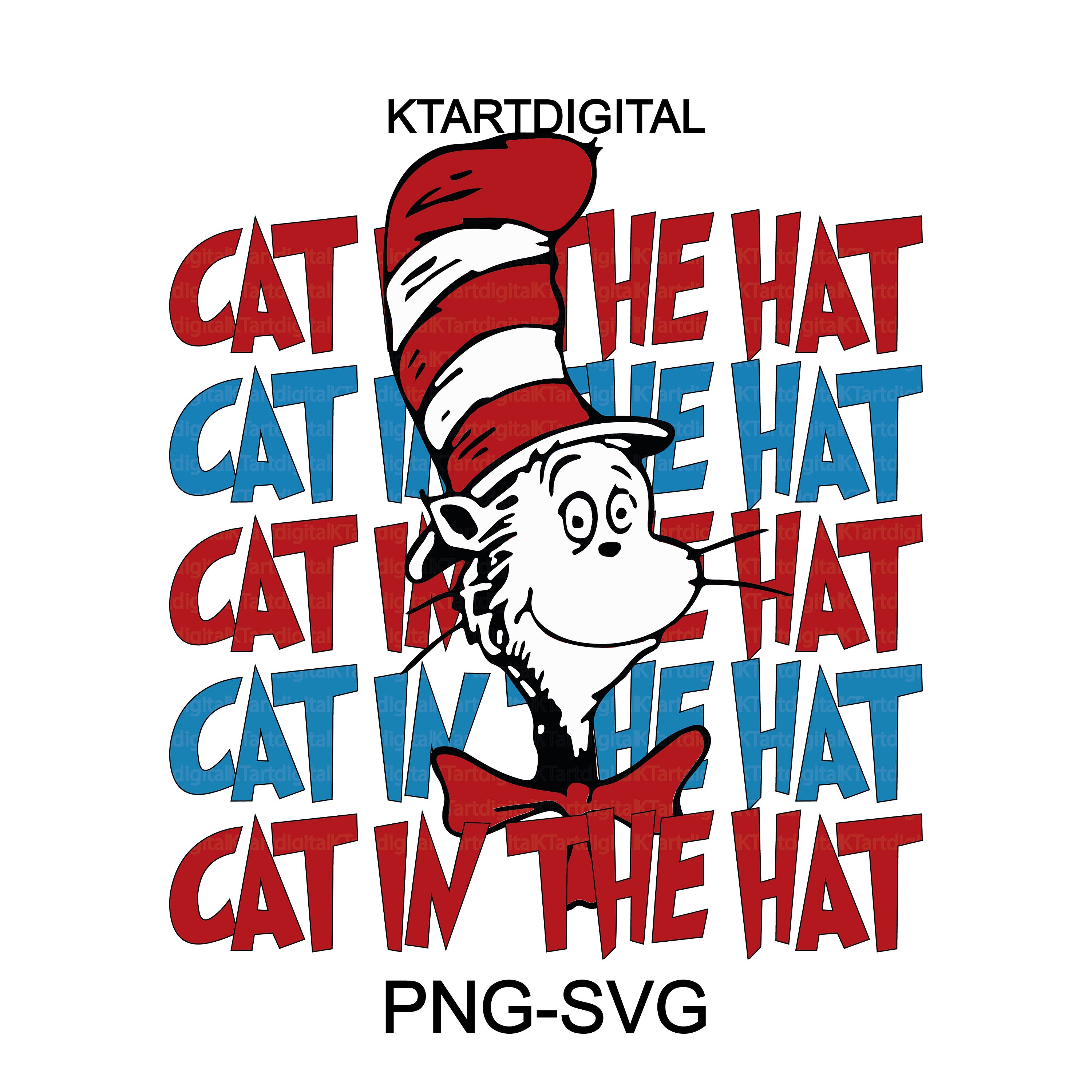 Cat in the Hat Svg, Green Eggs and Ham Svg, Dr Seuss Png, Thing 1 Thing ...