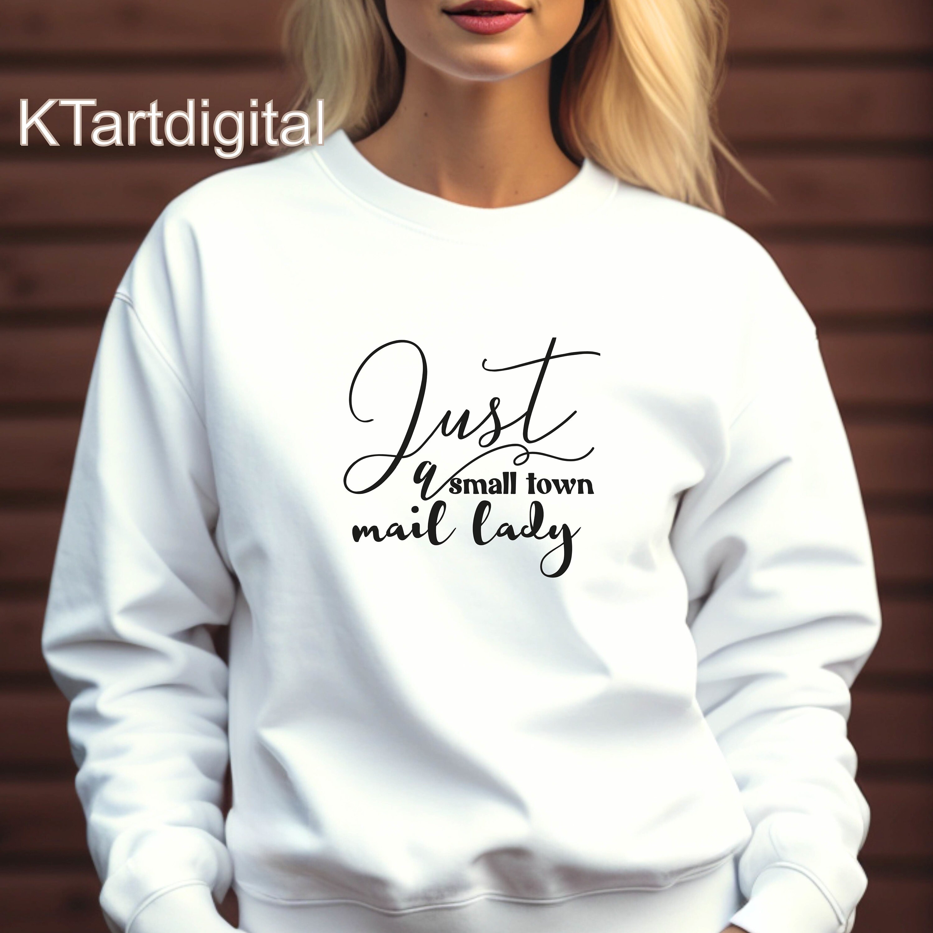 Small Town Mail Lady SVG PNG: Postal Worker Shirt Design (digital ...