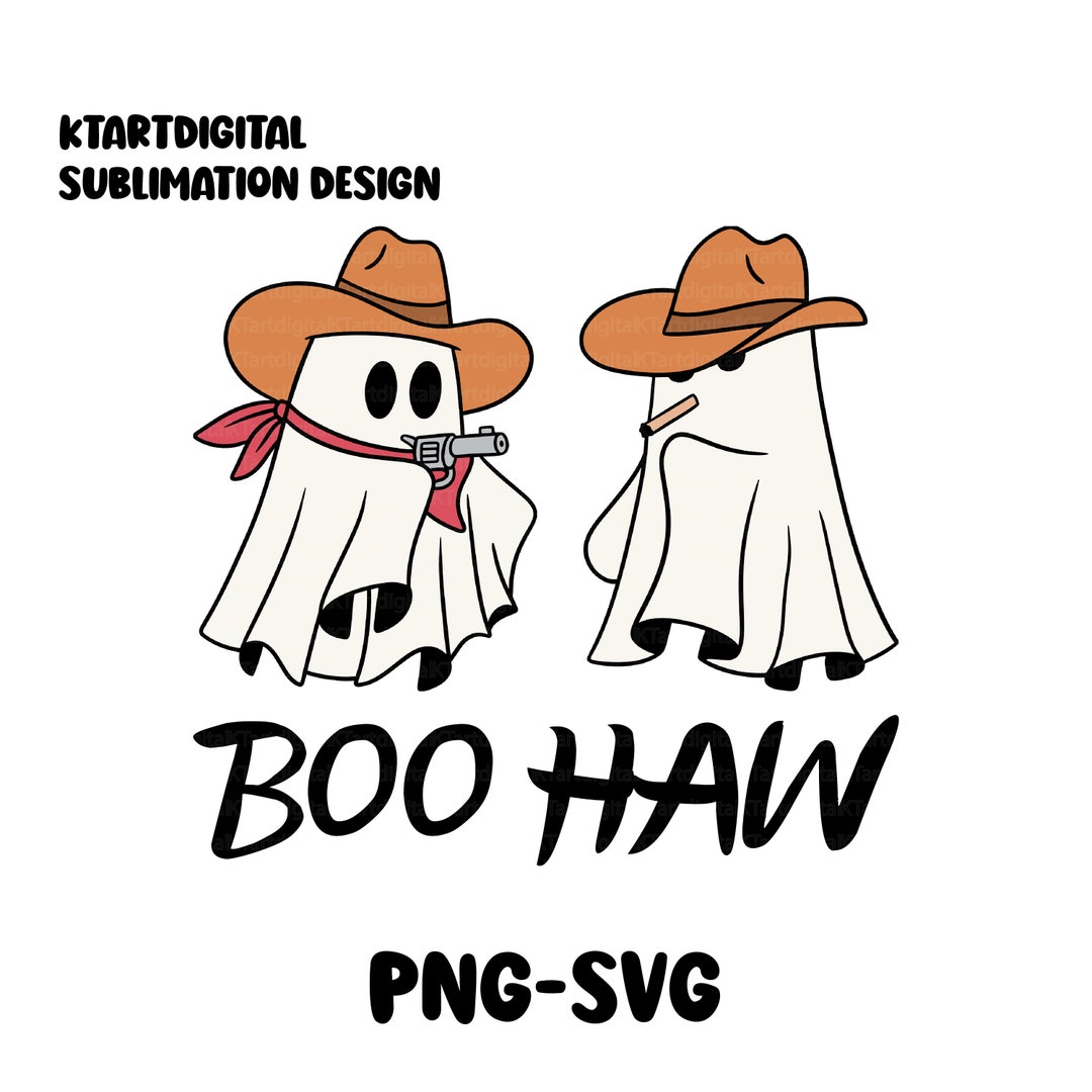 Spooky Western Halloween SVG: Cowboy Ghost PNG (digital Download) - Etsy