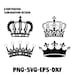 Royal Crown Svg File, King Crown Svg, Queen Crown Svg, Princess Tiara ...