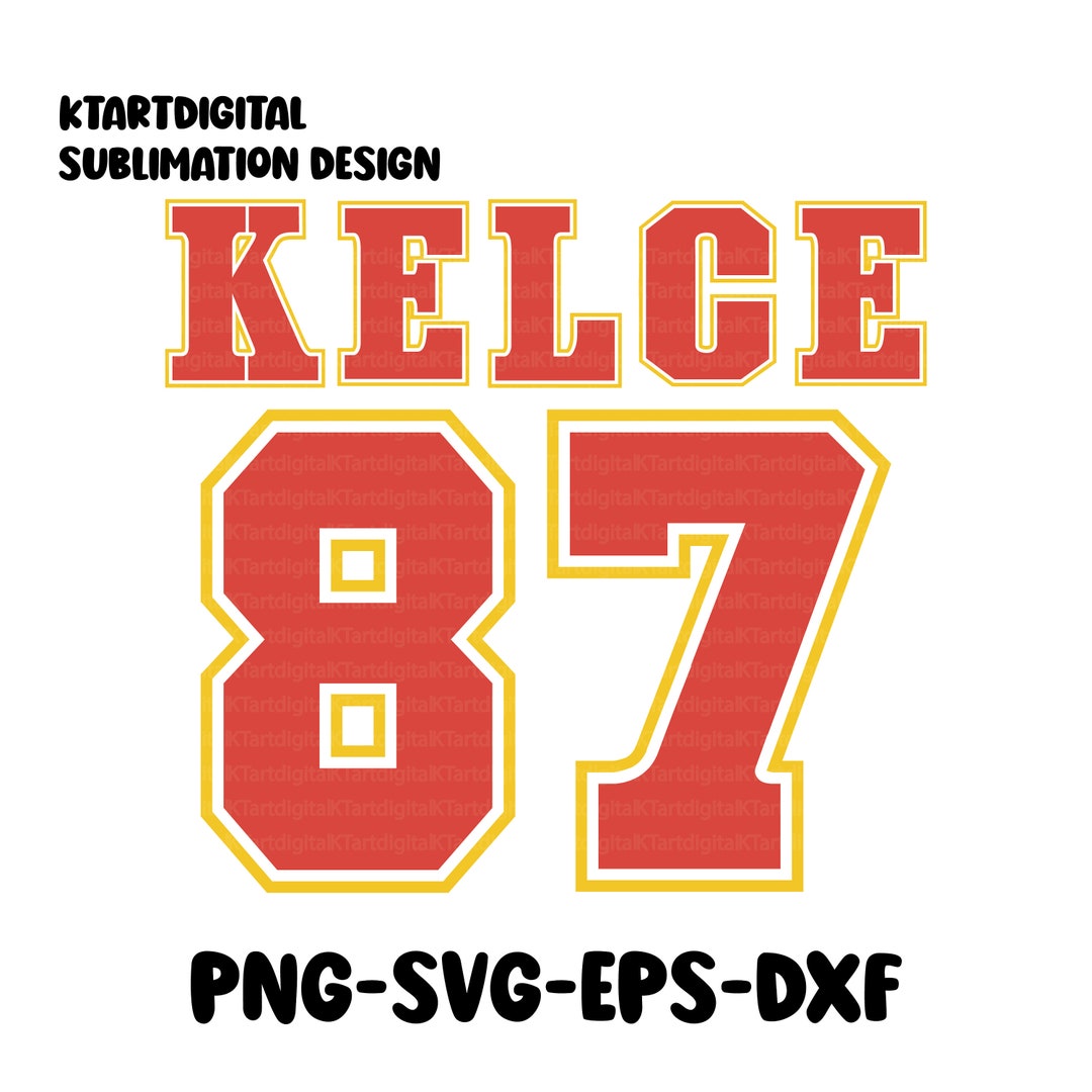 Kelce Jersey Svg, Iron on School Sports Png, Svg Files for Cricut ...
