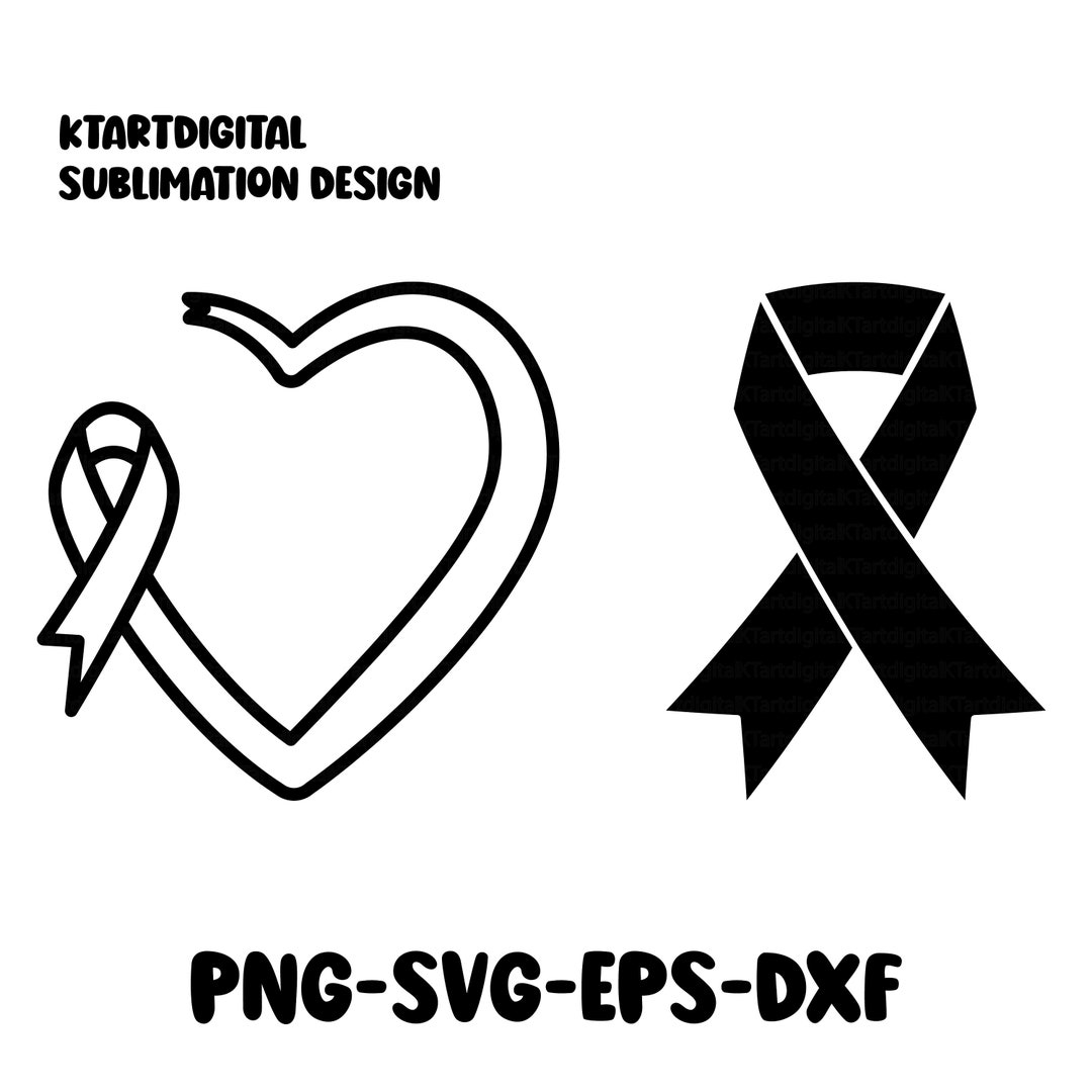 Get Creative With Cancer Ribbon SVG - Instant Digital Download - Etsy