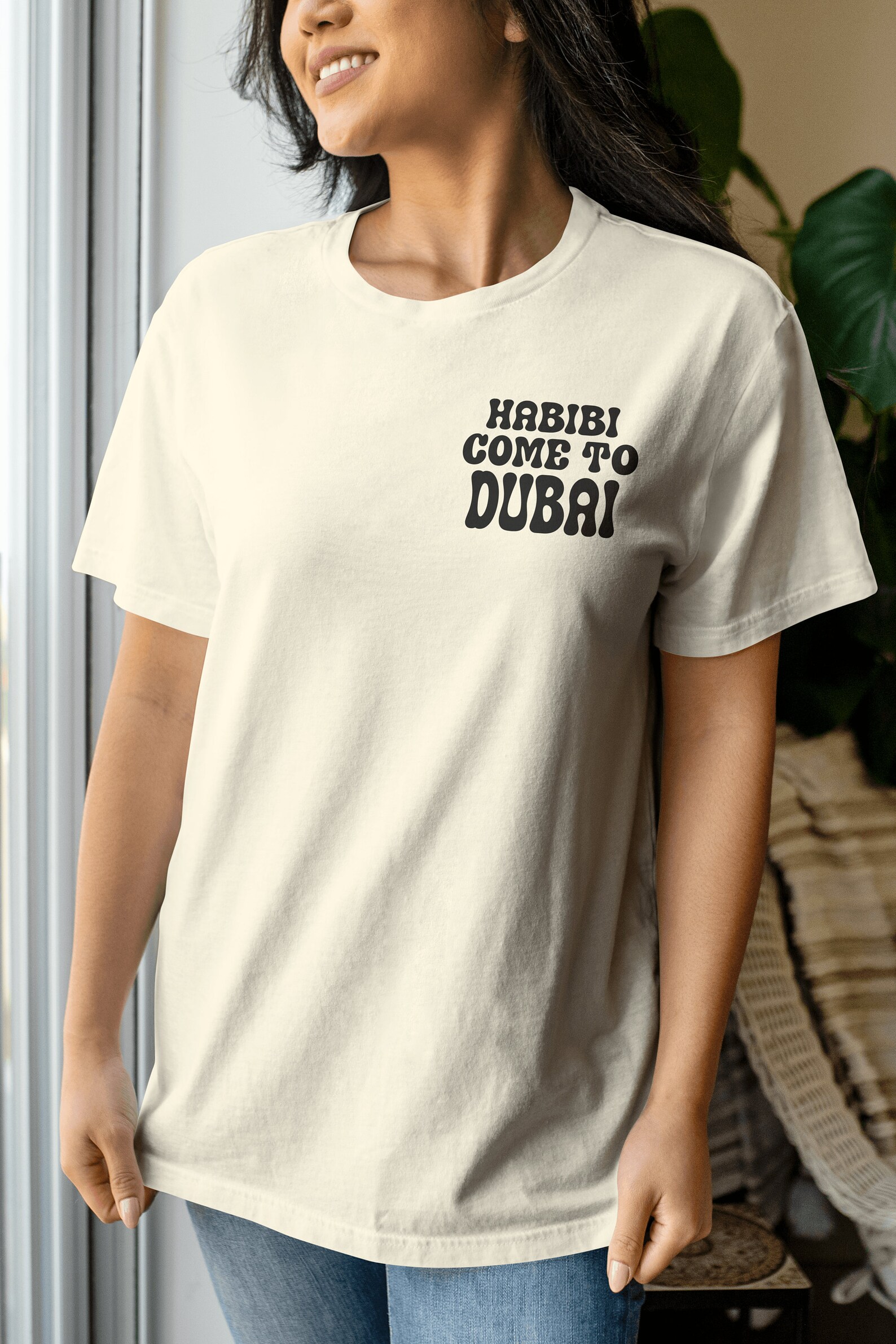 Habibi Come to Dubai Stylish Black Digital Shirt Design - Etsy