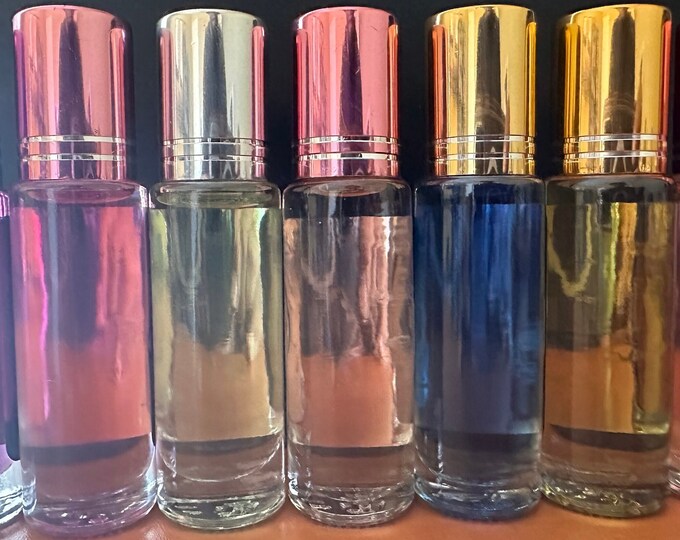 Roll on Oil Perfume With Crystals, Natural Perfume, Essential Oil ...