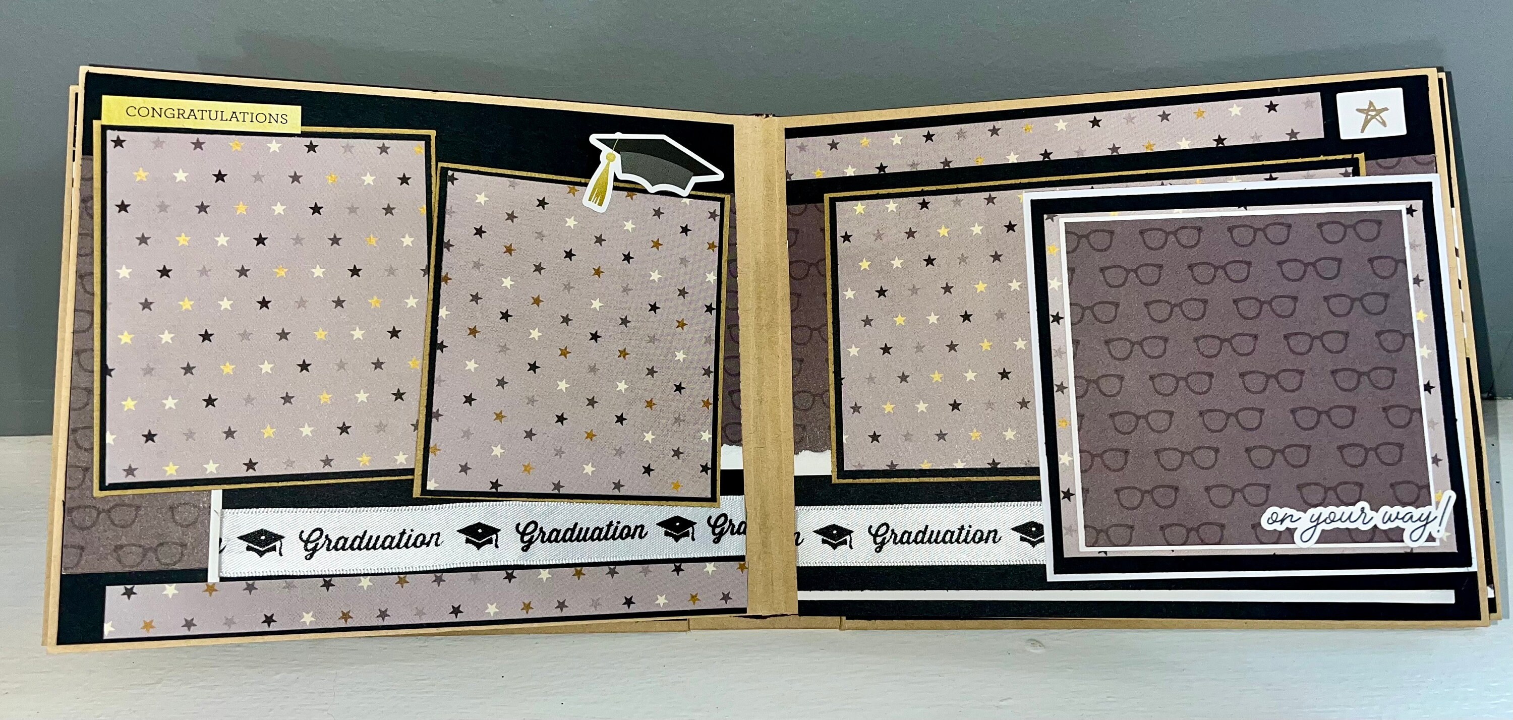 Graduation Premade Scrapbook Chipboard Album Graduate - Etsy