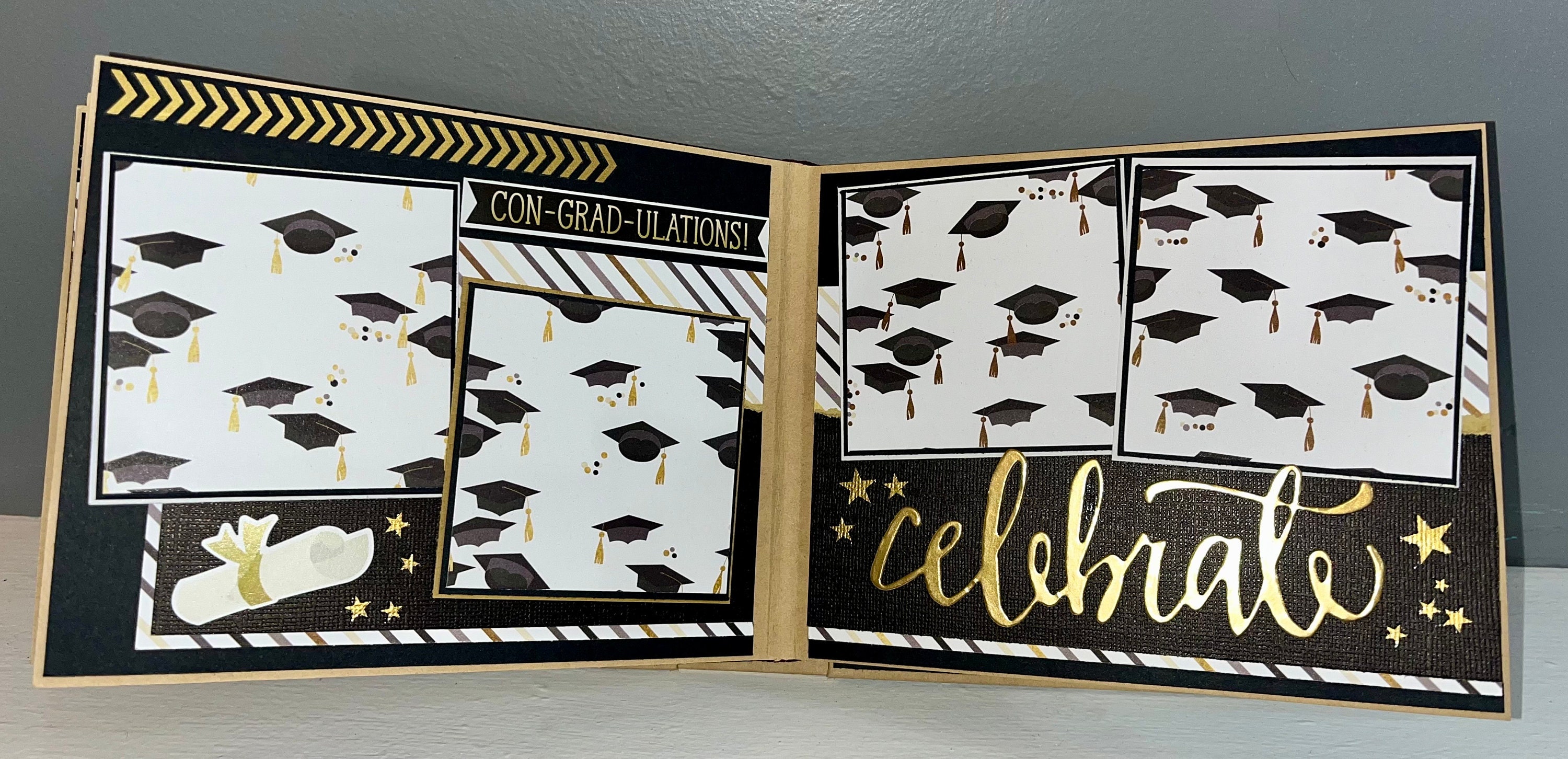 Graduation Premade Scrapbook Chipboard Album Graduate - Etsy