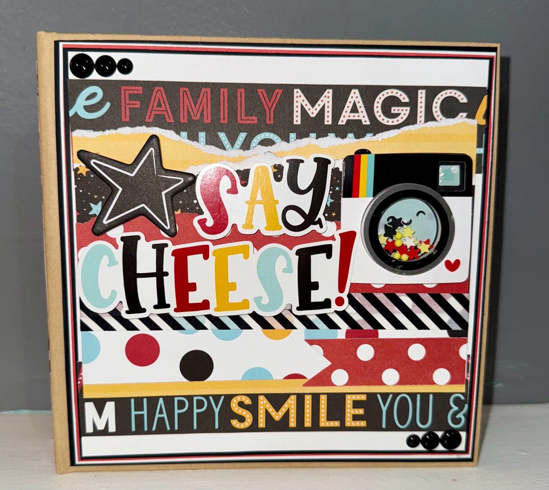 Say Cheese! Disney Premade Chipboard Scrapbook Album - Disney World - Etsy