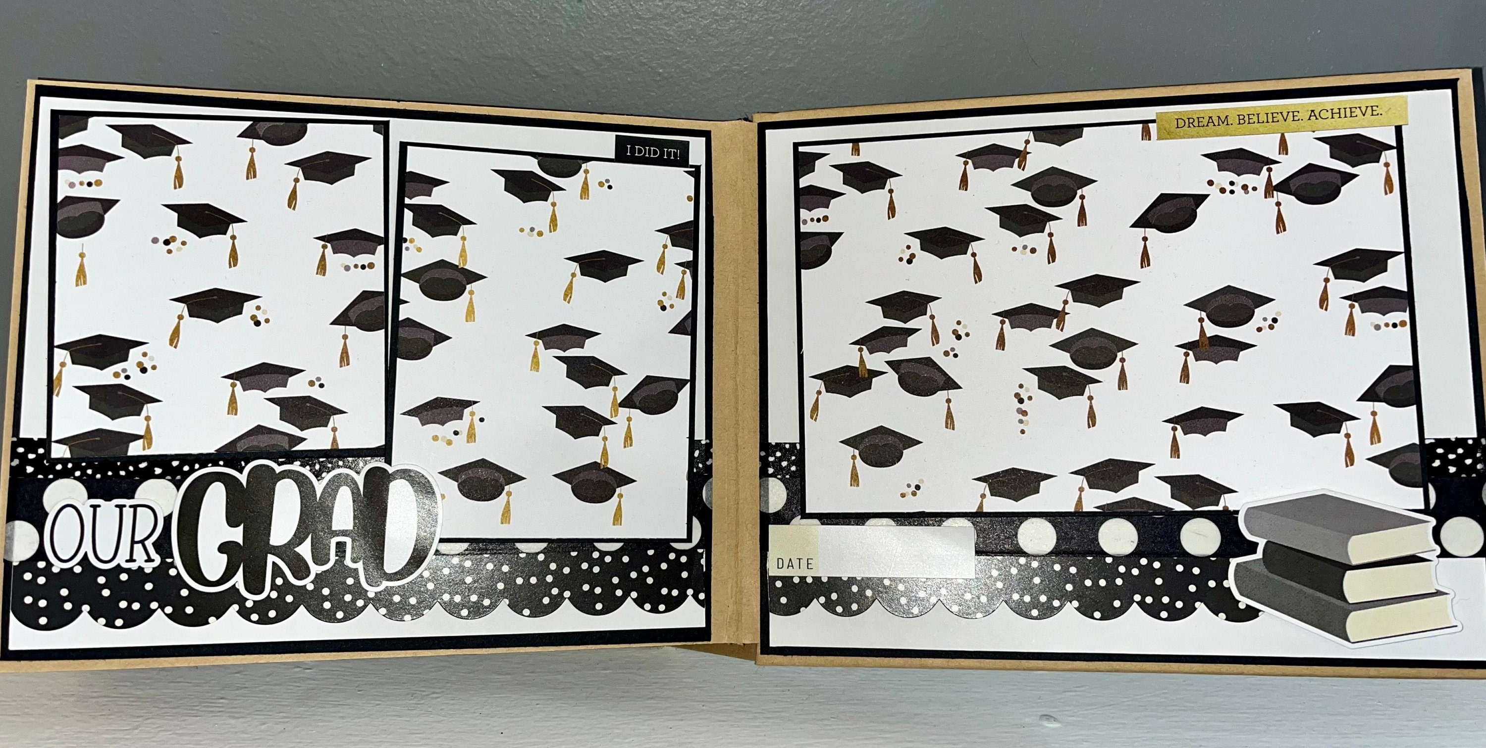 Graduation Premade Scrapbook Chipboard Album Graduate - Etsy