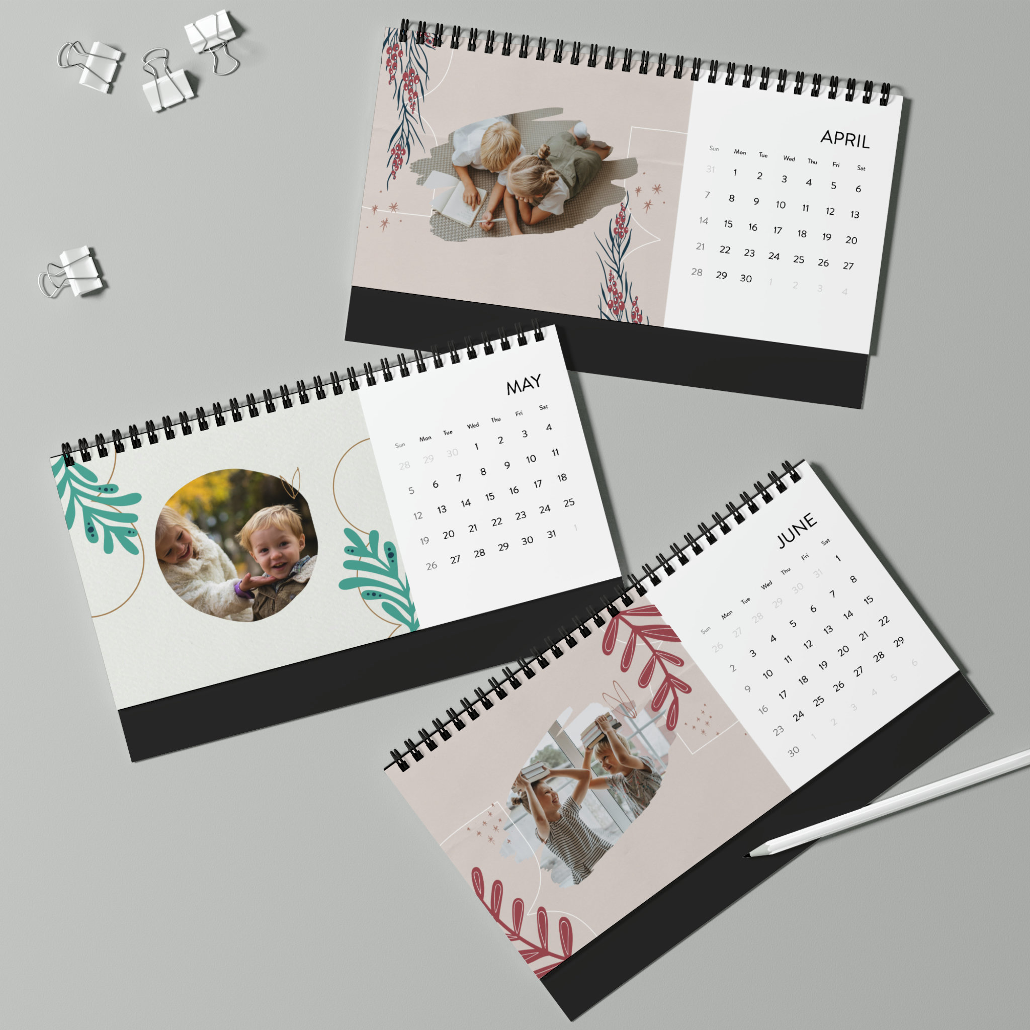 Personalized Desk Calendar 2024 Custom Desk Calendar sold by Sibella ...