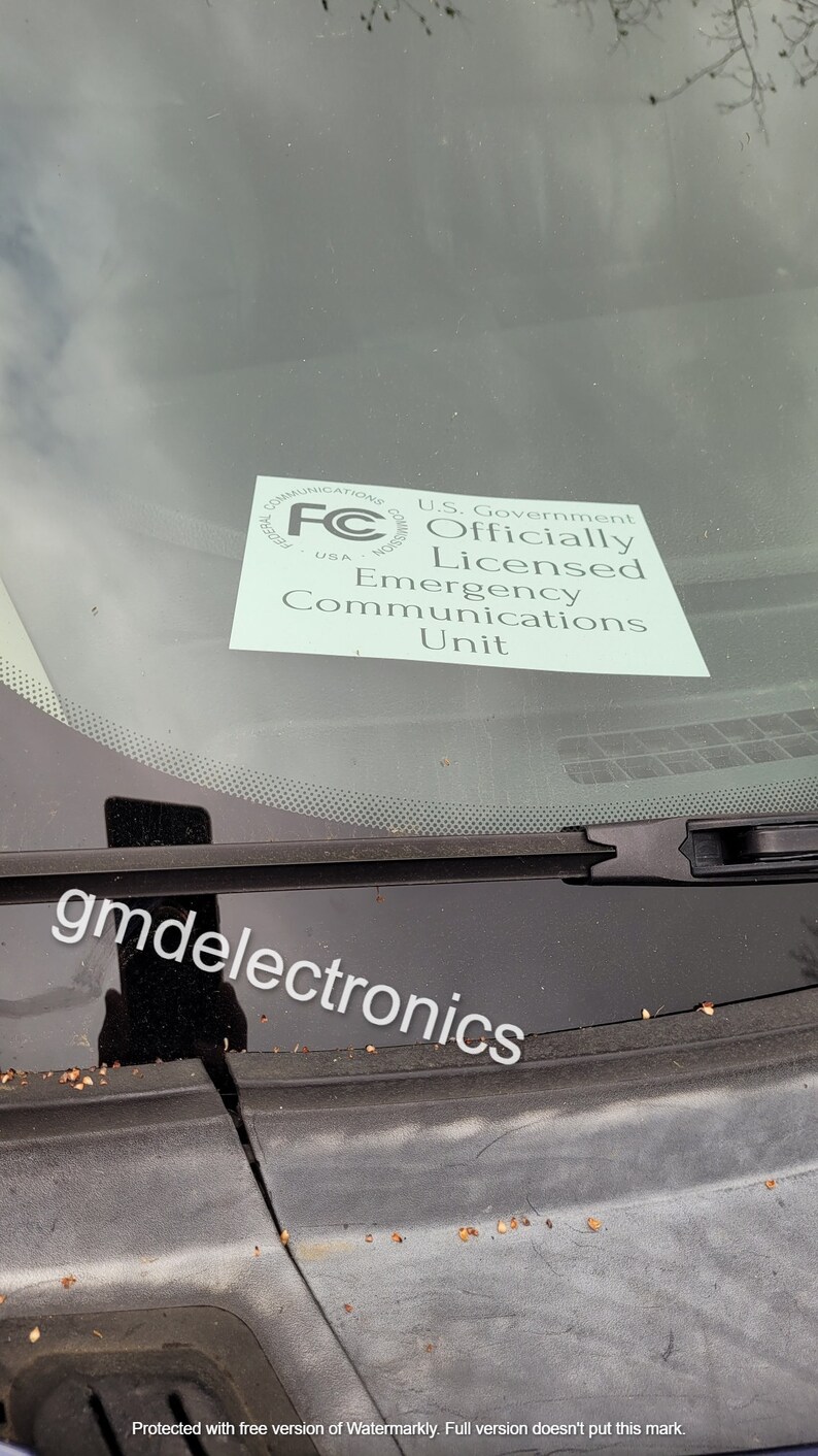 Ham Radio Placard, Amateur Radio Card for Lockdowns and Road Blocks for ...