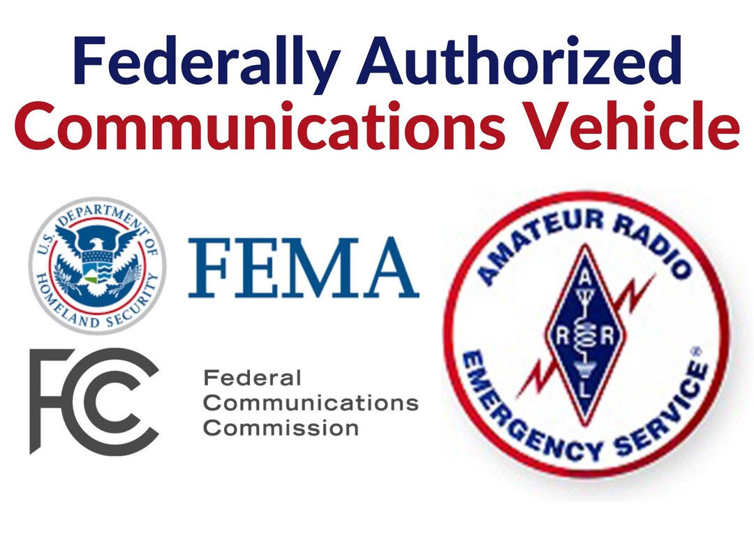 ARES FEMA FCC Radio Placard: Emergency Vehicle Pass (thick Stock) - Etsy