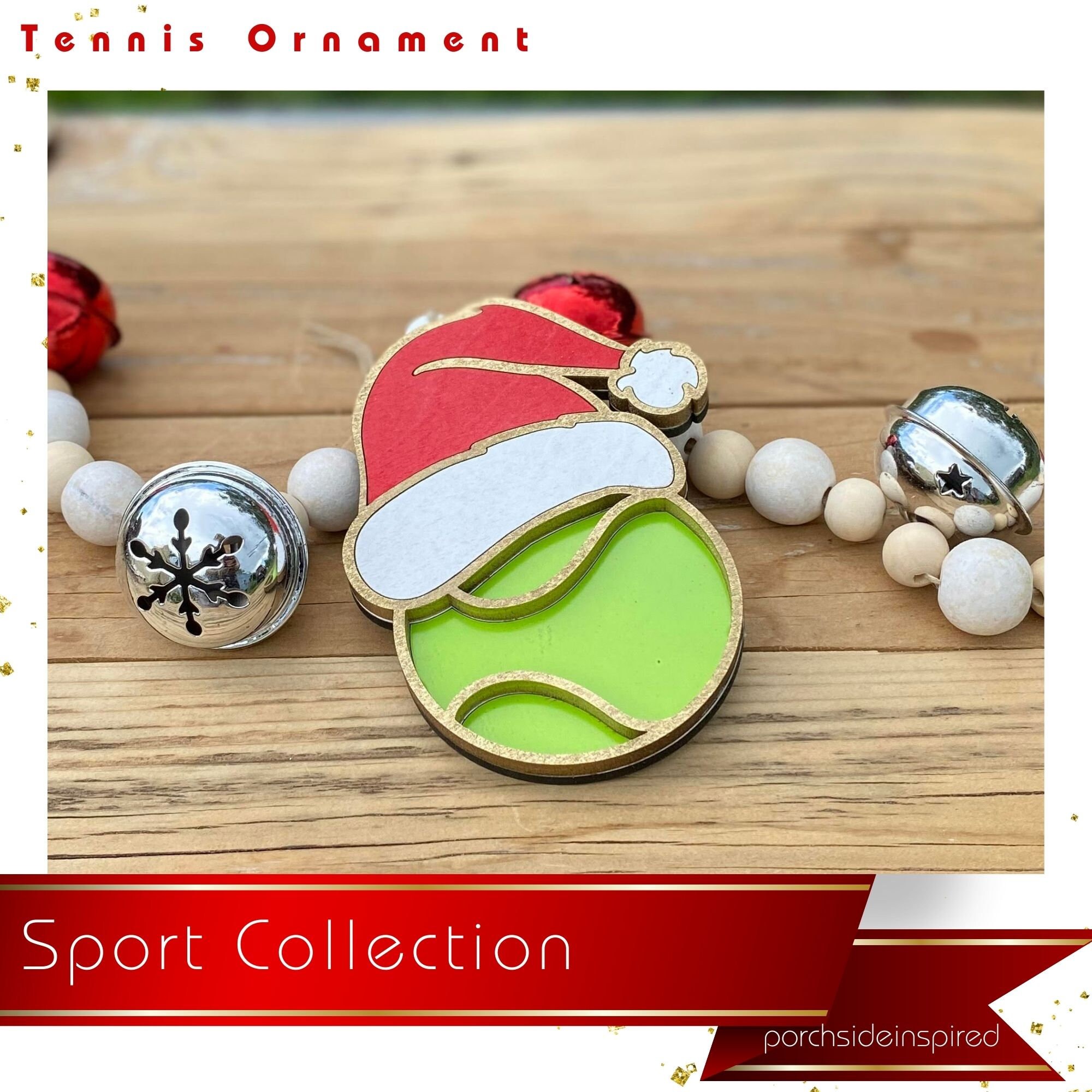 Tennis Ball Ornament for Tennis Enthusiast, Tennis Ball Theme Decor ...