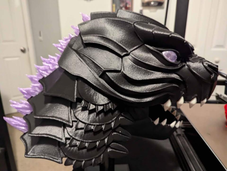 SUPERCHARGED Godzilla Cosplay Helmet - Etsy