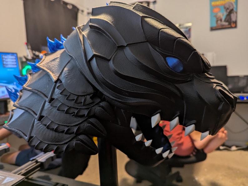 Godzilla Cosplay Helmet - Etsy