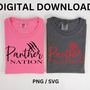 Panther Nation PNG SVG Panthers Digital Download - Etsy
