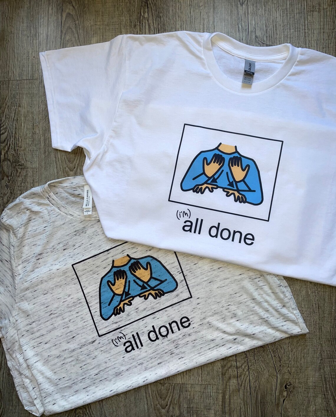 I’m All Done T-shirt Sign Language Tshirt AAC Humor Funny Work Shirt - Etsy
