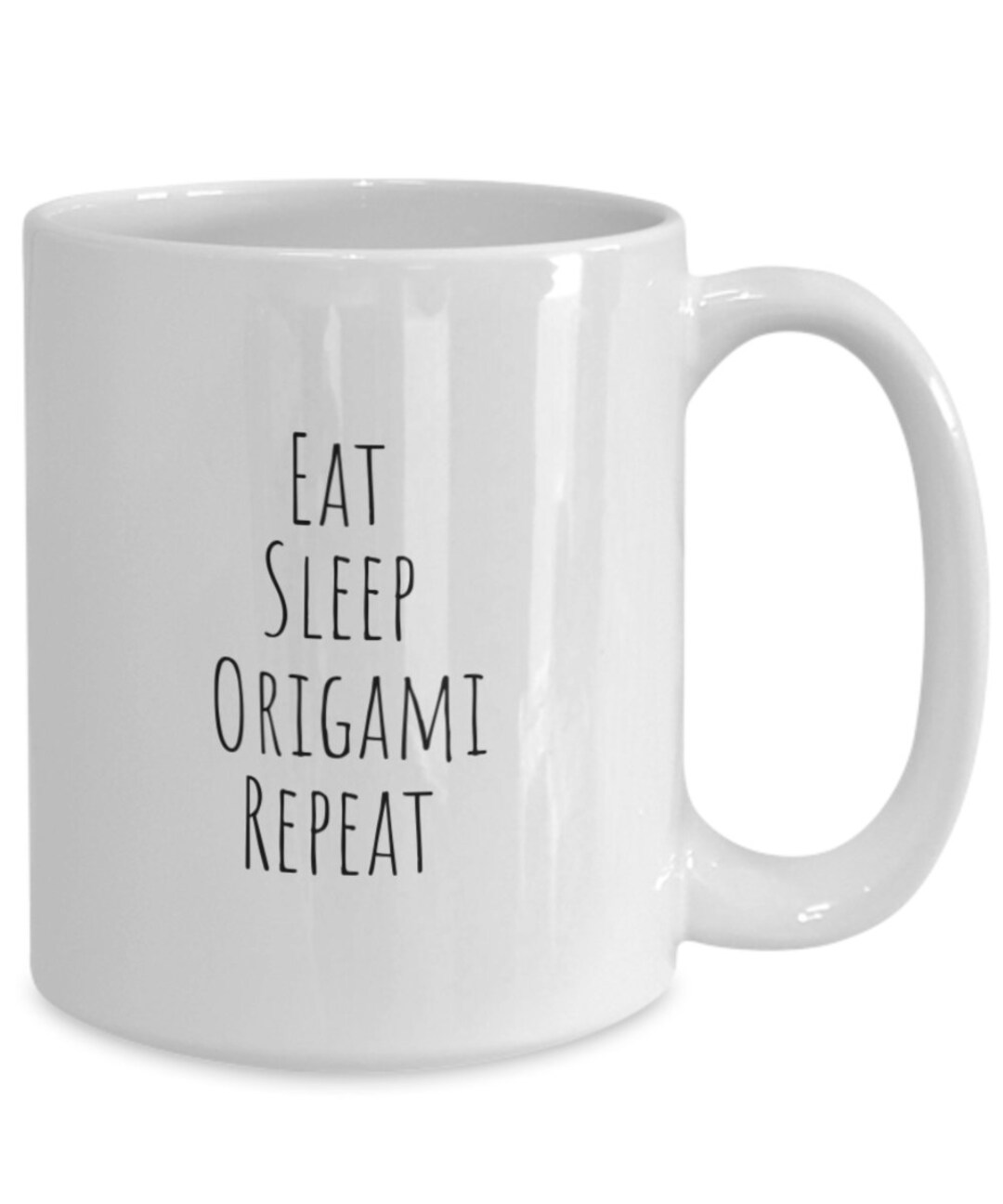 Origami, White Coffee Cup With Quote 'eat, Sleep, Origami, Repeat' - Etsy