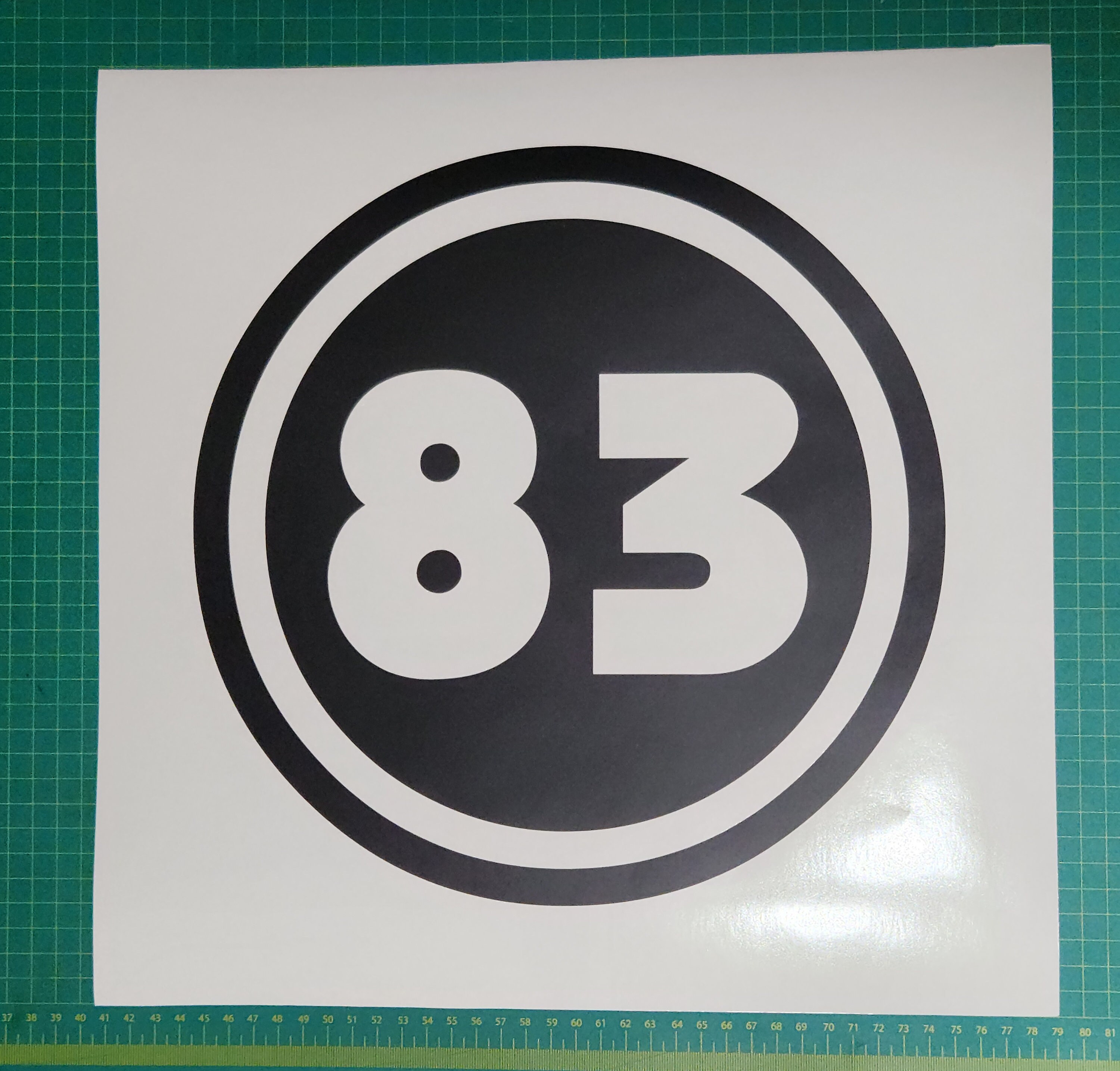 Racing Car Number Decal Set - Custom Die-cut Vinyl Stickers (2 Pack) - Etsy