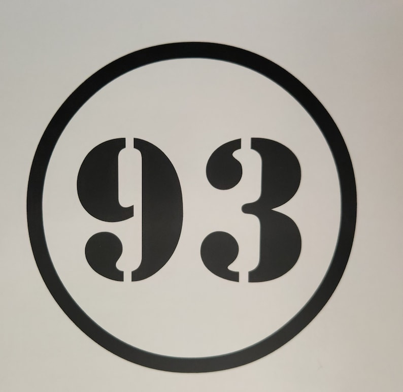 2 Pack Racing Car Numbers Circle Set of 2 Track Number Die-cut Decal ...
