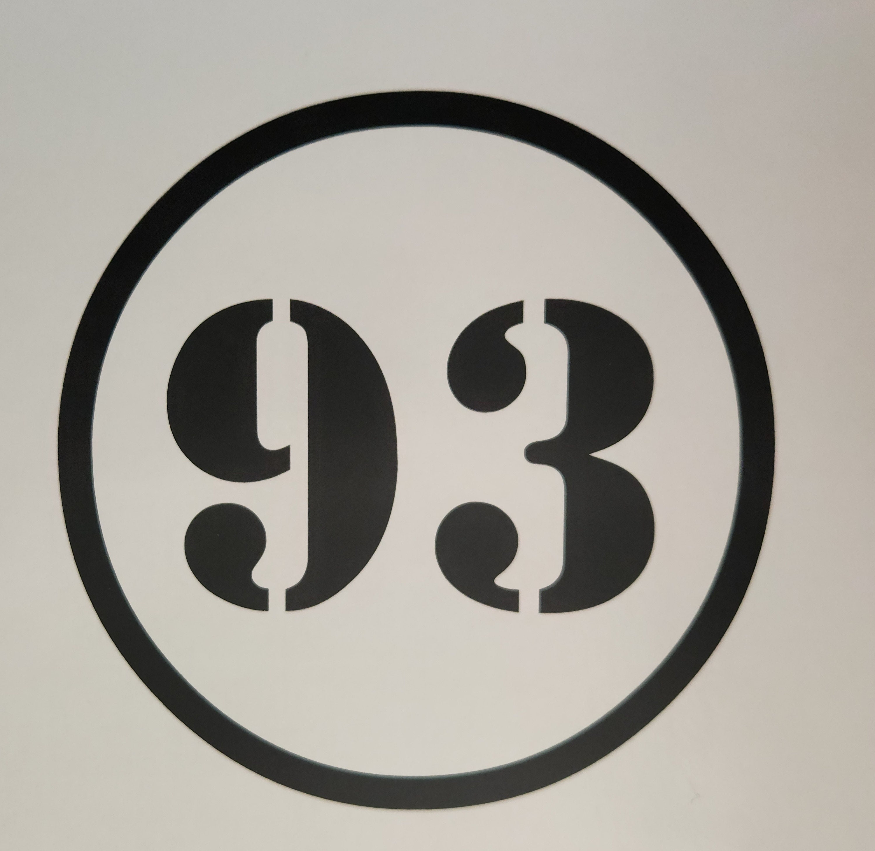 2 Pack Racing Car Numbers Circle Set of 2 Track Number Die-cut Decal ...